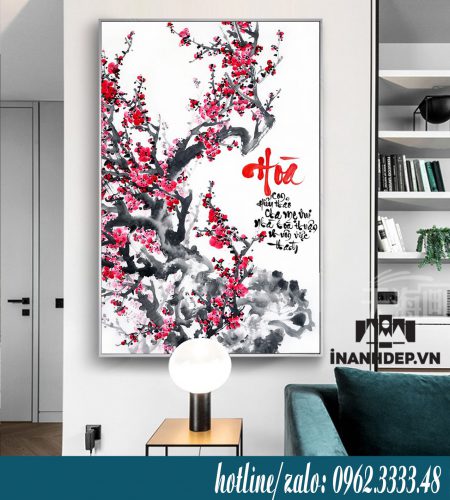 TRANH HOA ĐÀO - Ý nghĩa phong thủy, cách treo và địa chỉ bán uy tín