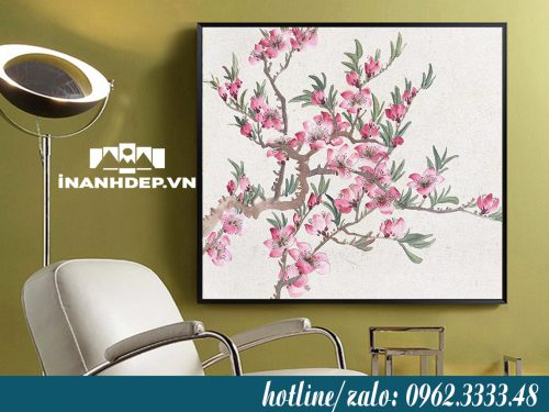 TRANH HOA ĐÀO - Ý nghĩa phong thủy, cách treo và địa chỉ bán uy tín